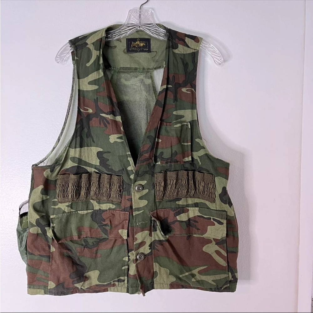 Vintage Camo Hunting Shotgun Shell Vest Kmart Brand B… - Gem